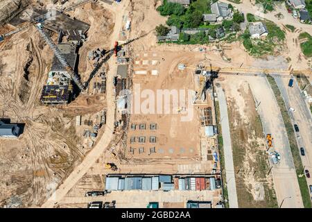 ground of building site after earthwork phase ready for new ...