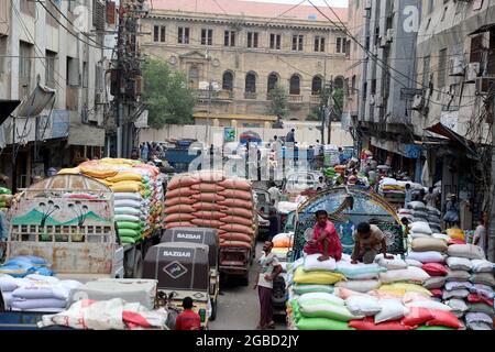Business activities are witnessing at whole sale market (Jodia Bazar ...