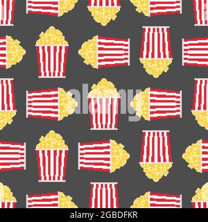 Popcorn pixel art isolated. 8 bit Sweetness vector illustration Stock ...