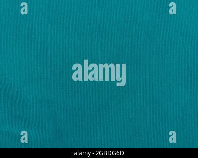 Turquoise jersey fabric matte texture top view. Blue knitwear ...
