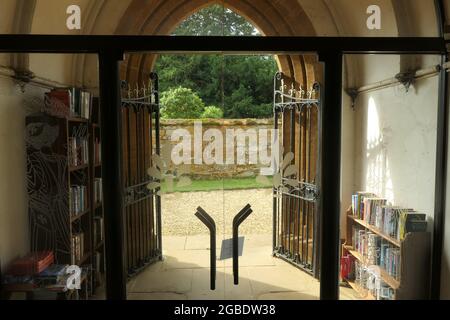 entrance gates to the church for Diana Spencer princess of Wales She is ...