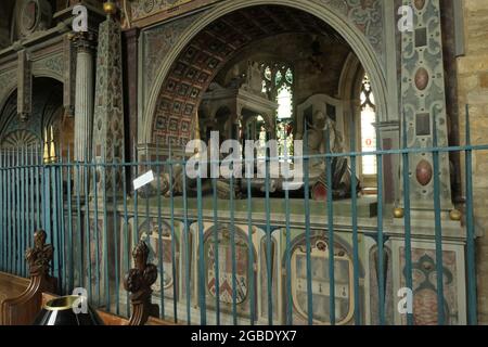 entrance gates to the church for Diana Spencer princess of Wales She is ...