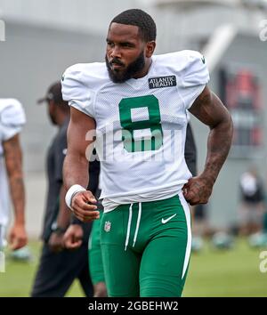 New York Jets' Elijah Moore in action before of a preseason NFL ...