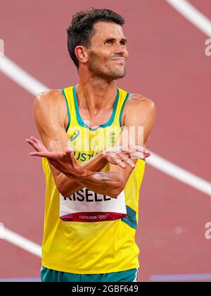 TOKYO, JAPAN - AUGUST 1: Jeffrey Riseley of Australia competing on Men ...