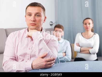 Family members arguing Stock Photo - Alamy