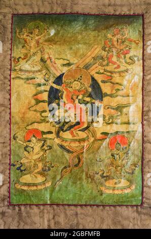 Ancient Indian Thangka Paintings Detailed Stock Photo - Alamy
