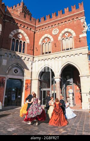 Costume ball at D'Albertis Castle, Genoa, Liguria, Italy Stock Photo ...