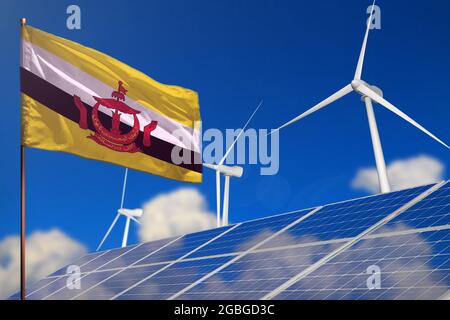 Brunei Darussalam wind energy power digital graph concept ...