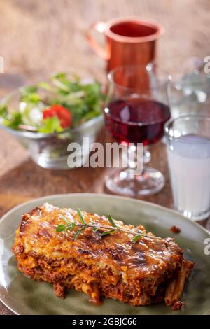 Pastizio Greece Food Stock Photo - Alamy