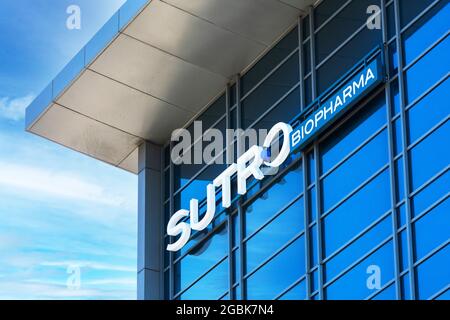 Sutro Biopharma headquarters in South San Francisco, California, USA ...