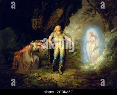 Prospero and Ariel (from Shakespeare's The Tempest), 1797 by William ...
