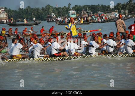 The Boat race locally known as Nouka Baich is a traditional sport in ...
