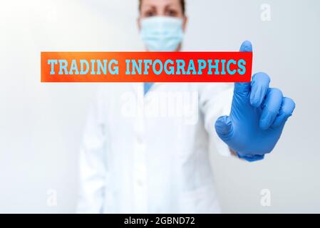 Conceptual caption Trading Infographics. Business overview visual ...