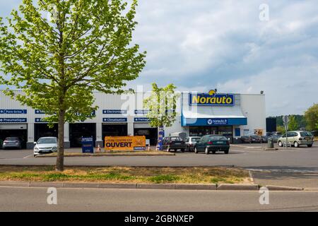 LA FLECHE, FRANCE - Jul 21, 2021: A View of Store facade of PICARD ...