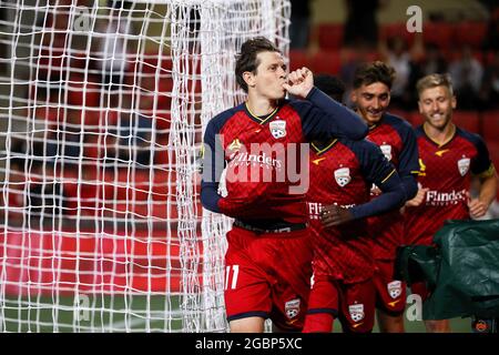 Newcastle Jets Craig Goodwin celebrates his goal against Sydney FC's ...