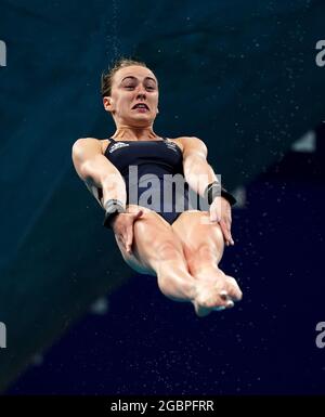 Great Britain's Lois Toulson in action in the Women's 10m Platform ...