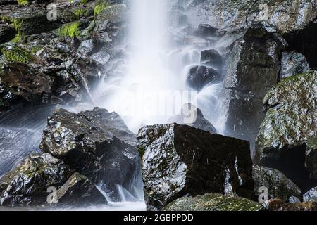 Hardraw Force waterfall is tallest fall in England at 100ft. The fall ...