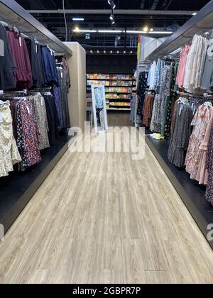 RABAT, MOROCCO - Jul 11, 2021: A view of an aisle filled with various ...