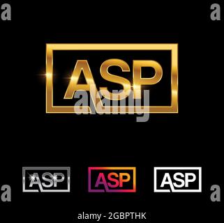 Initial Letter ASP Logo Template Design Stock Vector Image & Art - Alamy