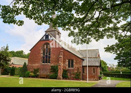 Parish church of St Oswald,Preesall,Lancashire built 1896-98 arch Huber ...