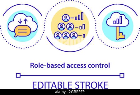 Role based access control concept icon Stock Vector Image & Art - Alamy