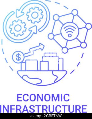 Smart governance gradient blue concept icon Stock Vector Image & Art - Alamy