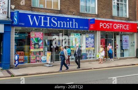 Grantham, Lincolnshire, UK The Post Office now located in WH Smith ...