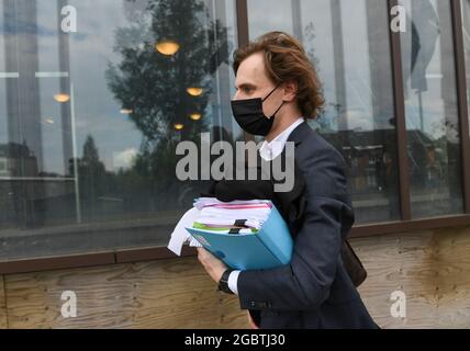 Lawyer Tom van overbeke is pictured after a session in the case of ...
