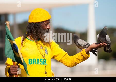 A brazilian man with beard poses. Brasilia, Brazil Stock Photo - Alamy