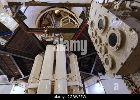 Gun turret of a fort of the Maginot Line in Roquebrune Cap Martin ...