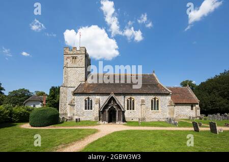 St Nicholas Church, Longparish, Hampshire, England, United Kingdom ...