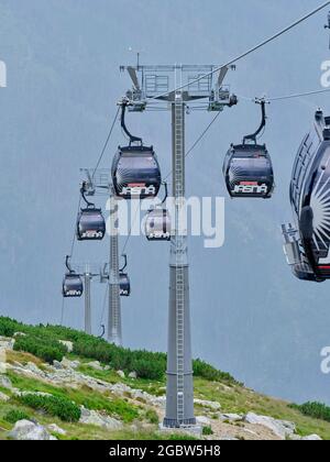 Chopok mountain cable car in summer, Slovakia Stock Photo - Alamy
