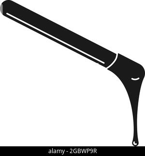 Dripping hot wax for body hair waxing in vector icon Stock Vector Image ...