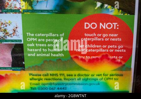 Dorney, Buckinghamshire, UK. 5th Aug, 2021. Warning tape has been put ...