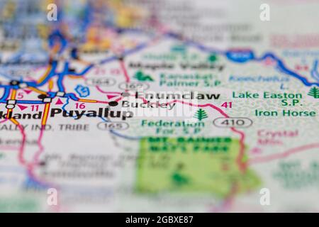 Map of Buckley Stock Photo - Alamy