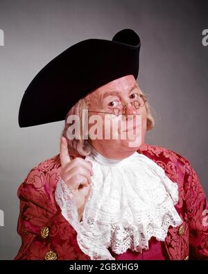 1960s MAN 18TH CENTURY COLONIAL COSTUME WEAR WIG PERIWIG HAND RAISED ...