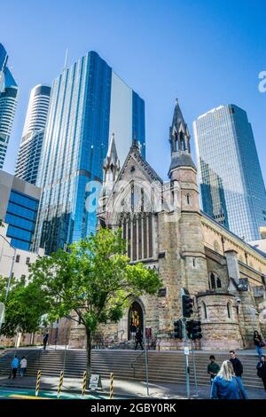 St. Stephen`s Cathedral, Brisbane, Queensland, Australia Stock Photo ...