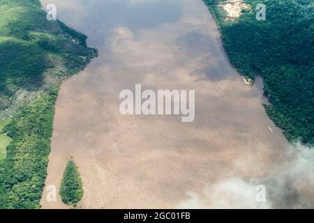 Aerial view of river Caroni in Venezuela Stock Photo - Alamy