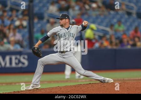 Seattle Mariners pitcher Anthony Misiewicz throws Wednesday, July 8 ...