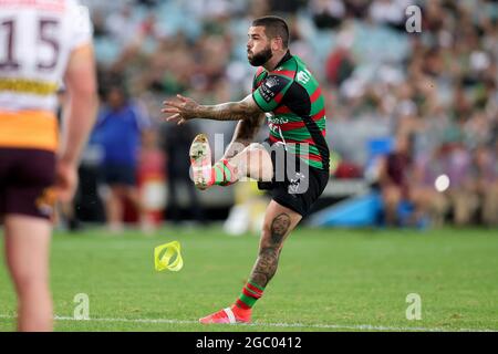 Adam Reynolds of Brisbane Broncos converts for a goal during the World ...