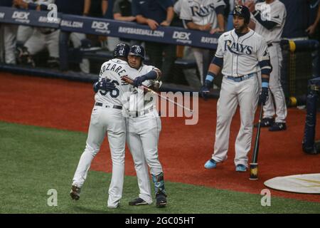 Seattle Mariners' Randy Arozarena celebrates during seventh inning at ...