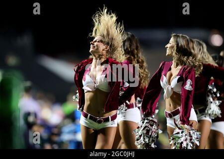 SYDNEY, AUSTRALIA - JUNE 11: Manly cheer squad during the round ...