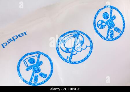 Danger of suffocation do not put bag on head keep away from babies and ...