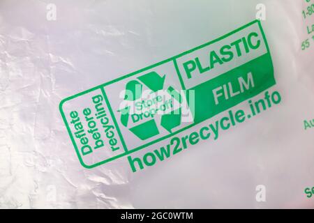 deflate before recycling with recycle logo recycling logo Mobius Loop ...