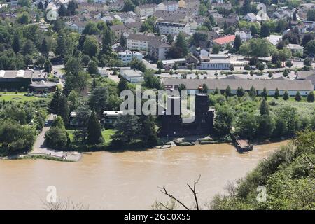 Plateau of Erpeler Ley in Erpel am Rhein, Rhineland-Palatinate, Germany ...