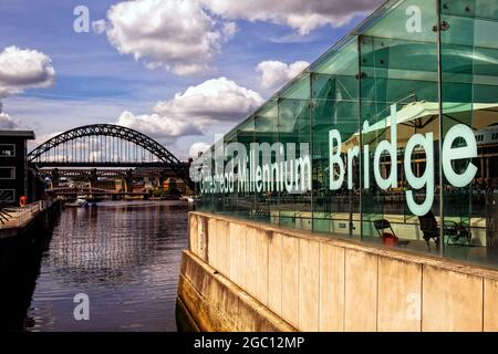 Quayside in Newcastle on Sunny Day Stock Photo - Alamy