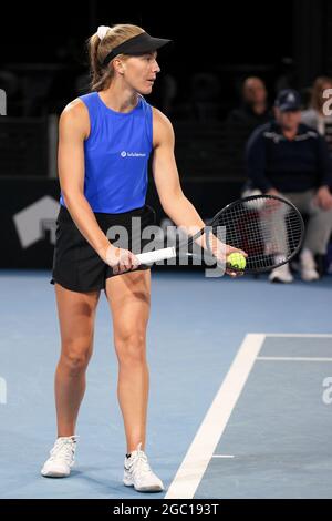 ADELAIDE, AUSTRALIA - FEBRUARY 24: Maddison Inglis of Australia plays a ...