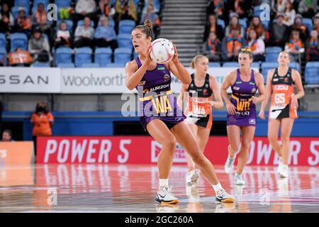 Lara Dunkley of the Firebirds during the Super Netball Round 1 match ...