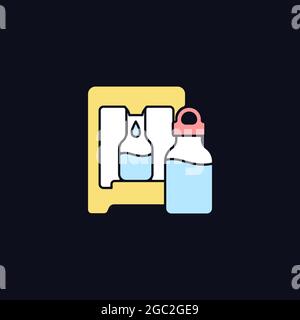 Self service water refill station RGB color icon Stock Vector Image ...