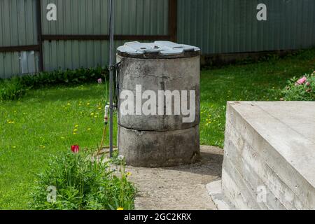 When drilling ground water hole from water supply to flow into an ...